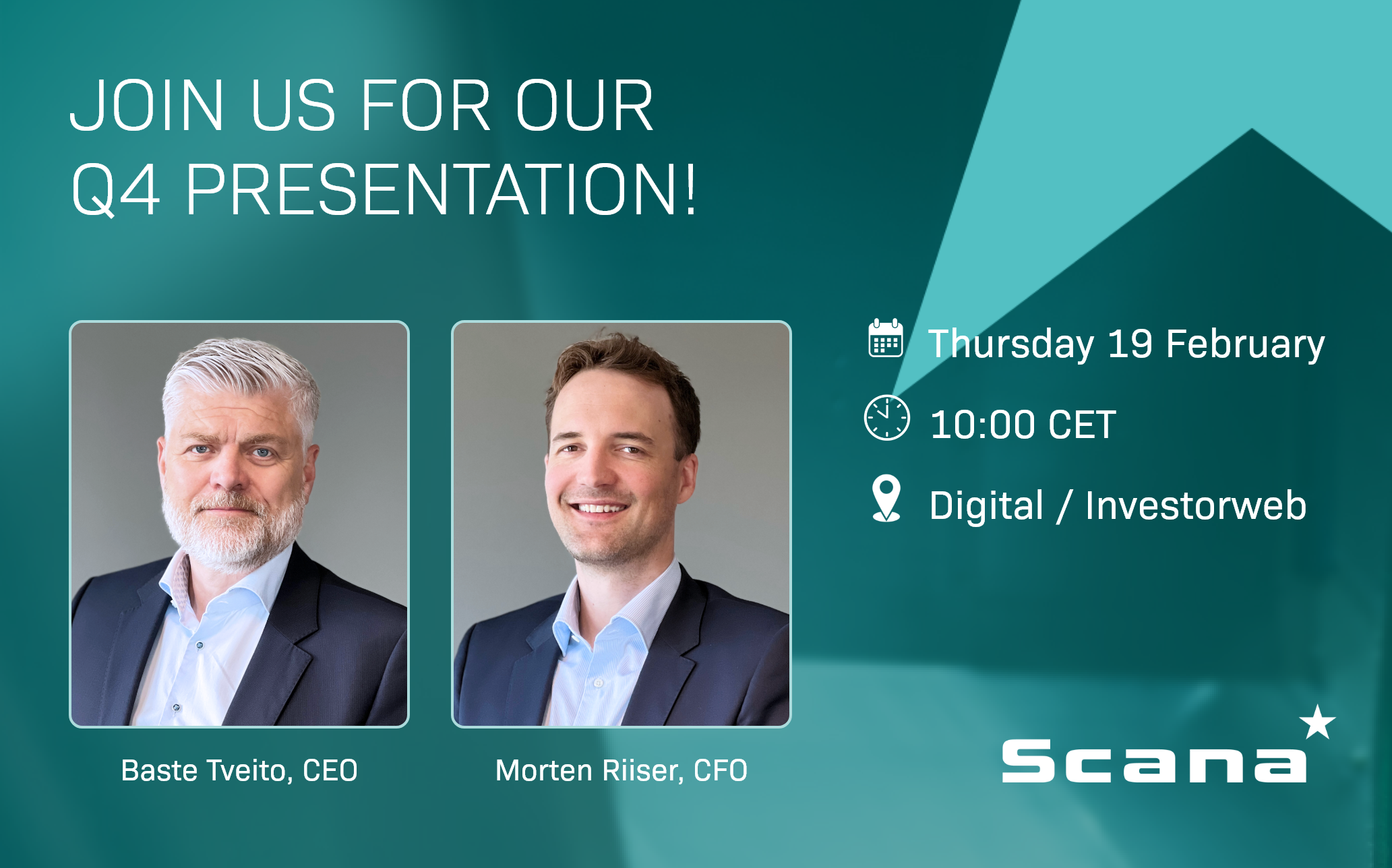 Invitation to presentation of Q4 2025 results - Scana